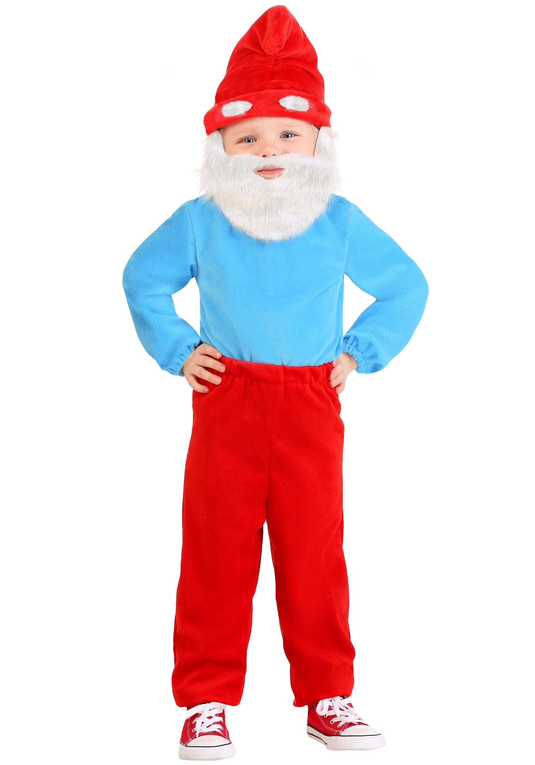 Amazon.com: Toddler Papa Smurf Costume Toddler Smurf Costume for Kids ...
