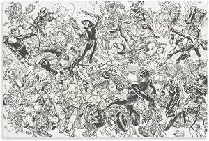 Amazon.com: PQAZXCA Cartoonist Kim Jung Gi Painting Poster Canvas Wall ...