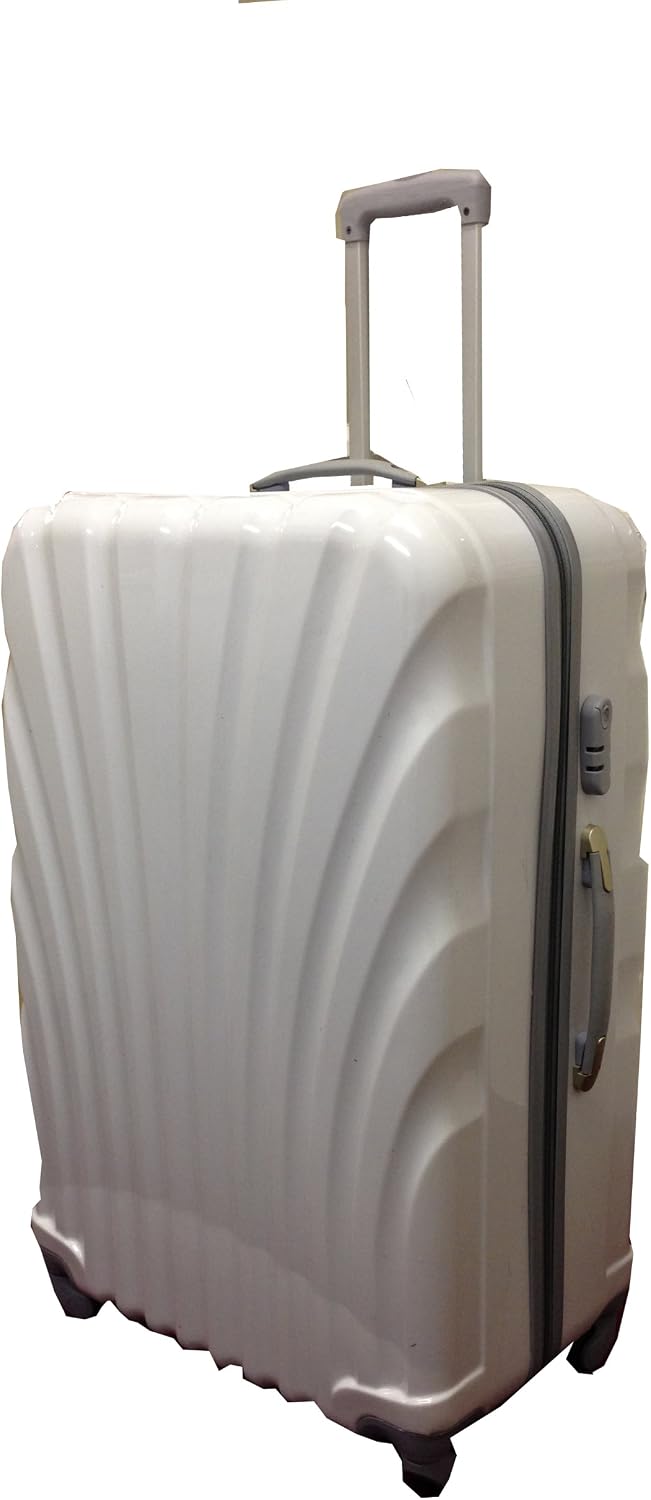 Amazon.com: Hard Shell 4 Wheel Spinner Suitcase PC Luggage Trolley Case ...