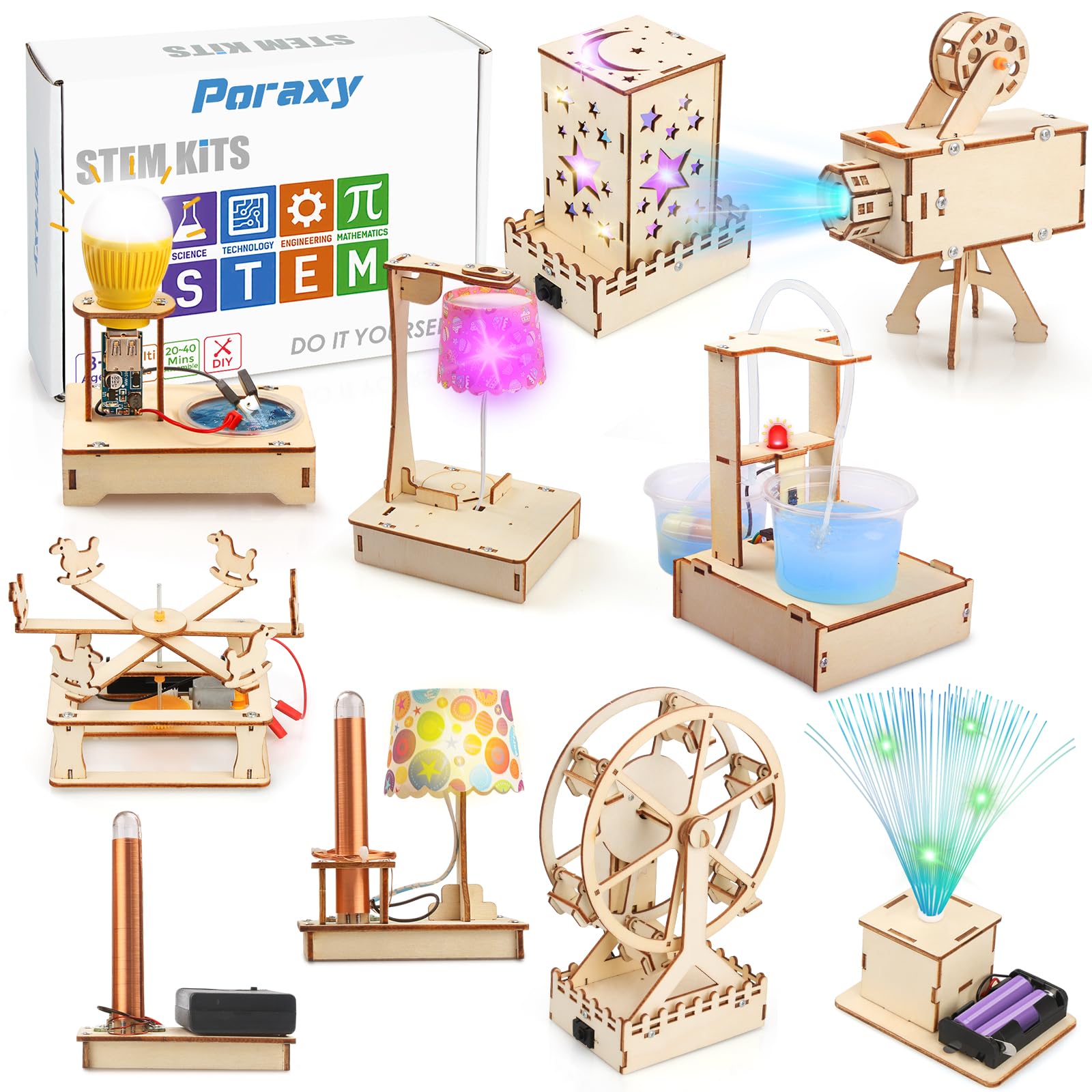 Amazon.com: 9 in 1 STEM Science Kits for Kids 6-7-8-10-12, Toys for ...