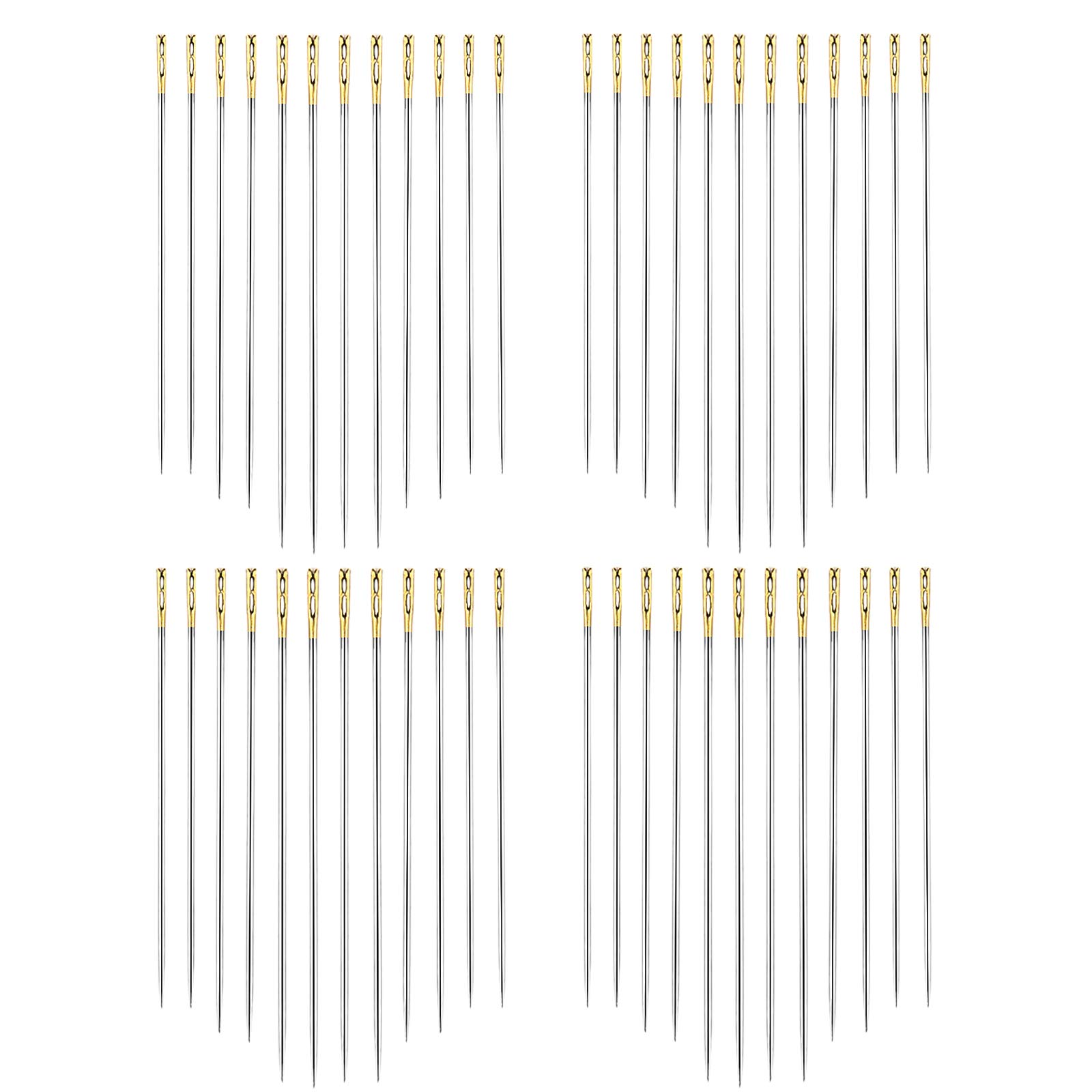 Amazon.com: AIEX 48pcs Self Threading Needles, Blind Needles in 3 Sizes ...