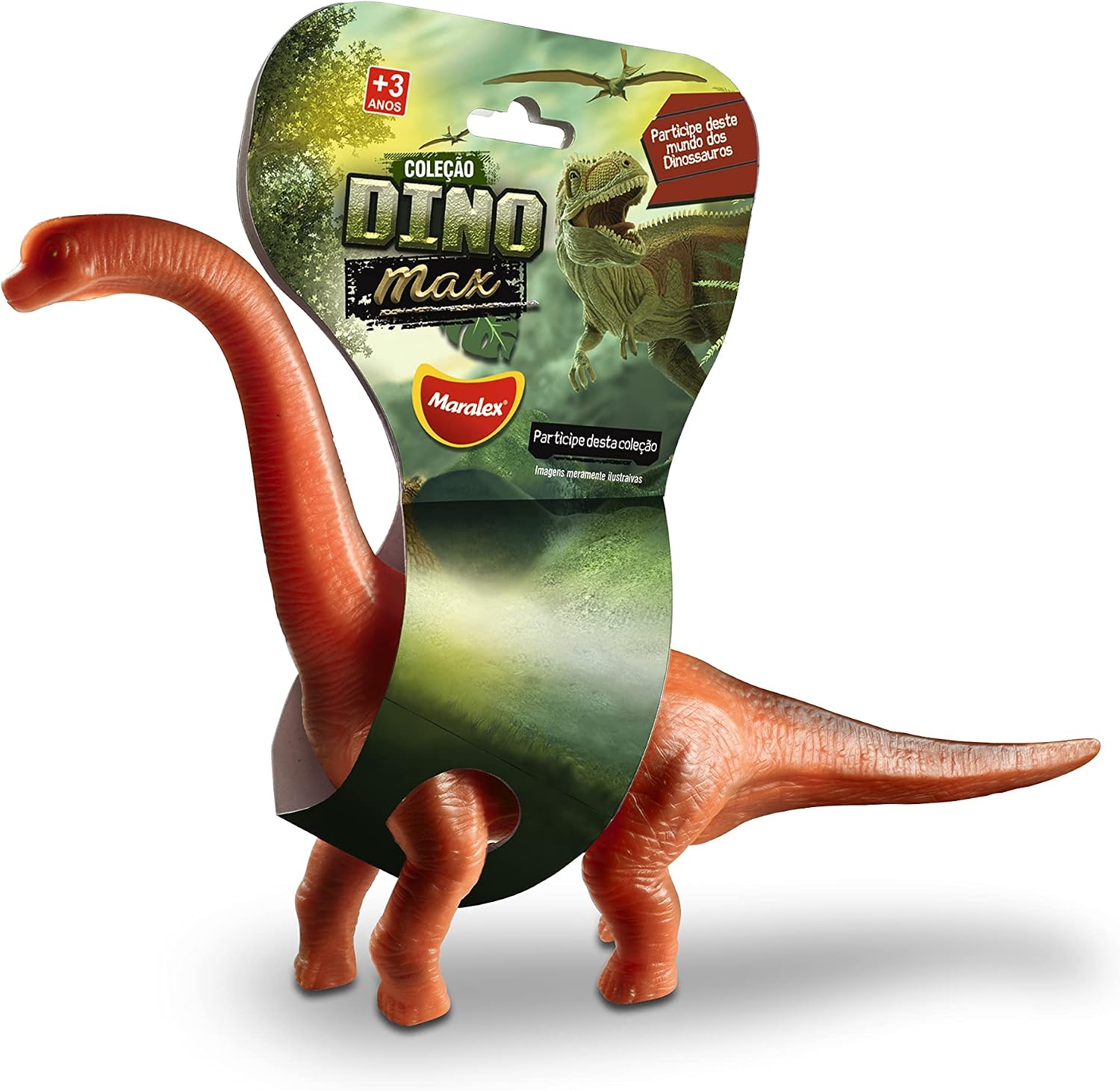 Maralex, Coleção Dino Max Braquiossauro, Cartela, Multicor | Amazon.com.br
