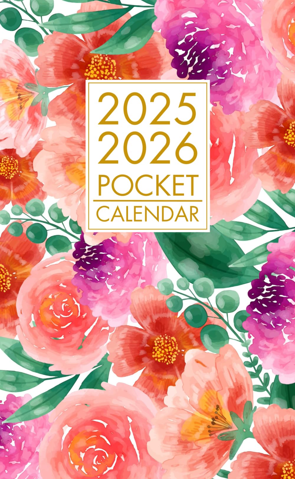 Amazon.com: pocket calendar 2025-2026: 2-Year Small Size Monthly ...