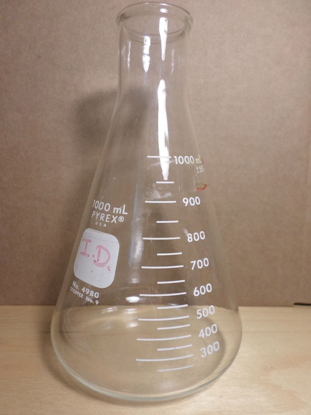 Pyrex 4980-1L Narrow Mouth, Graduated Erlenmeyer Flask, 48% OFF