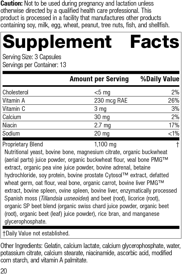 Standard Process Rumaplex – Apoyo óseo de alimentos integrales y salud ...