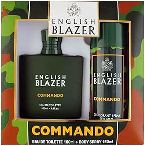 English Blazer Commando Eau de toilette perfume 100 ml + Body Spray 150 ...
