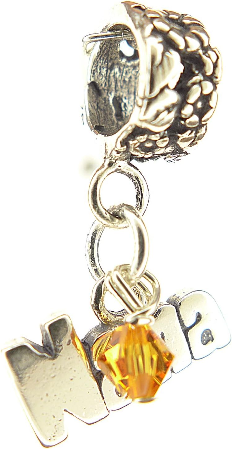 Amazon.com: Nana Small Topaz Crystal November Birthstone Sterling ...