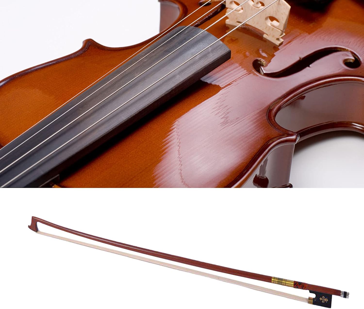 Violin Bow 4/4 Violin Bow Carbon Fiber Violin Bow Balanced Violin Bow ...