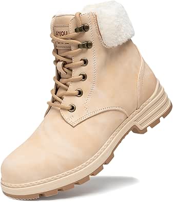 Amazon.com | ANJOUFEMME Winter Snow Boots for Women Waterproof, womens ...