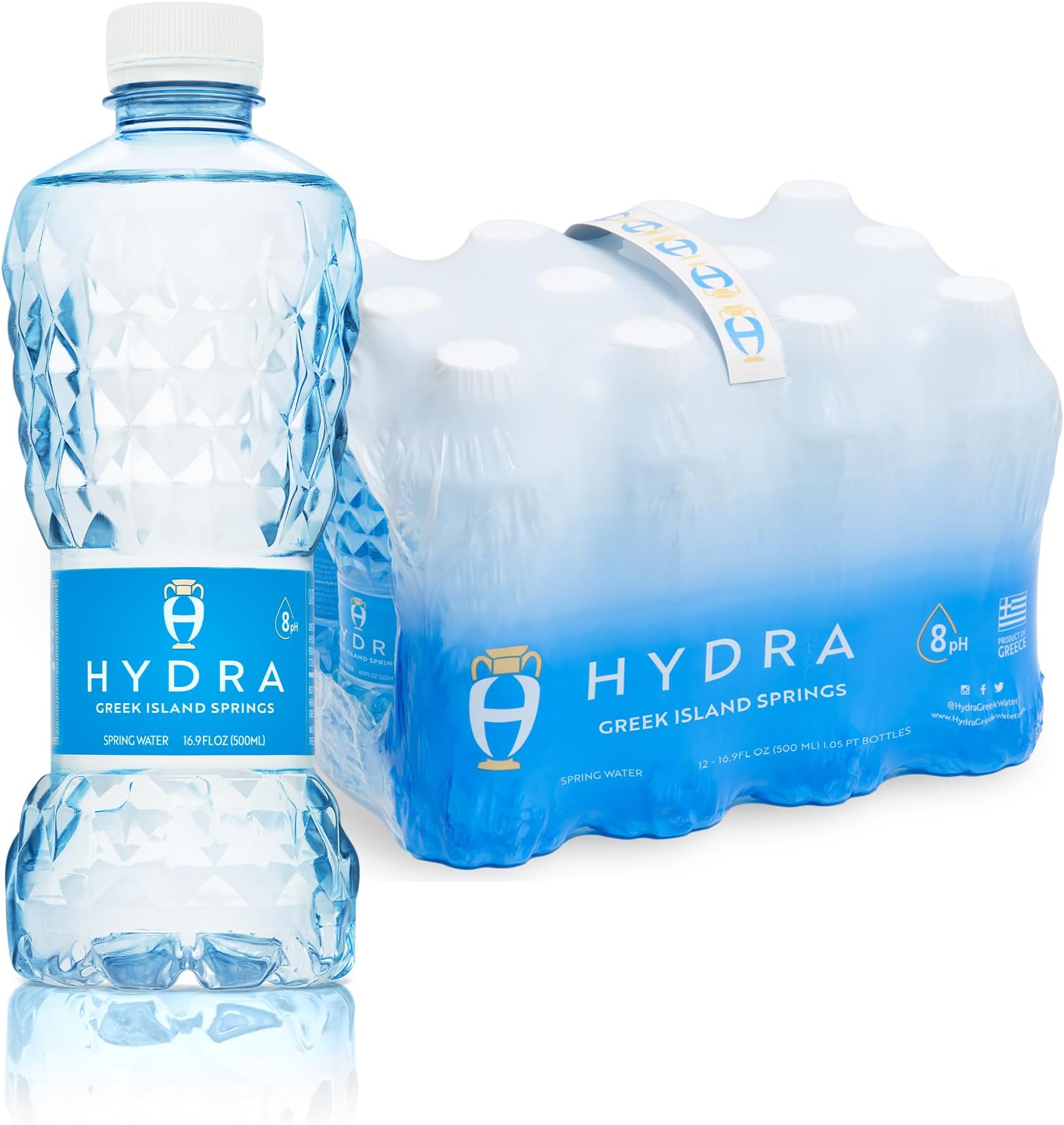 Amazon.com: HYDRA Greek Island Spring Water - Naturally Alkaline ...
