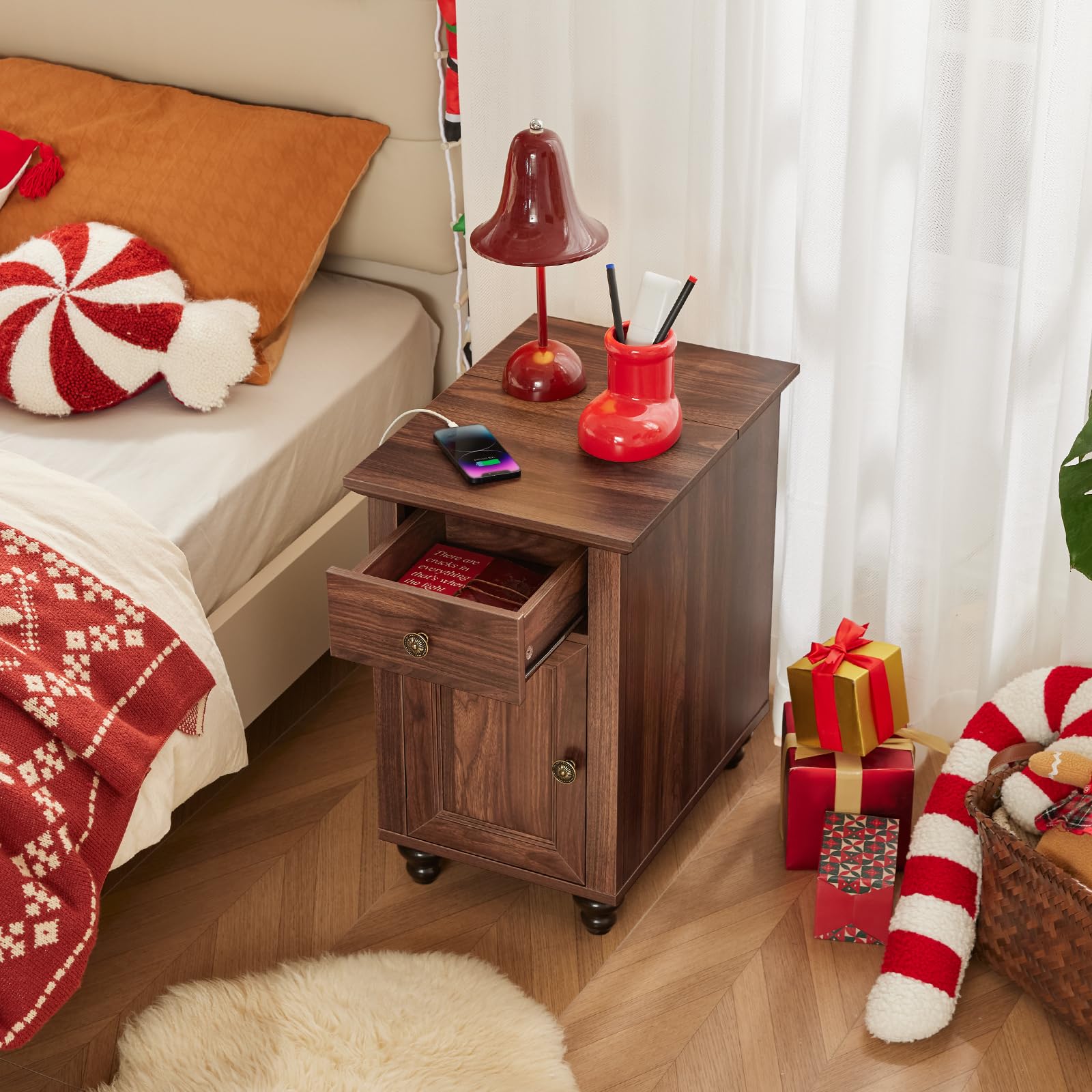 Snapklik.com : Joaxswe Farmhouse Side Table