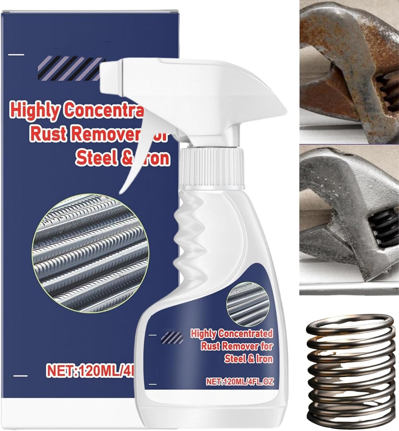 JAKEHOE Rust Remover For Steel & Iron,Heavy-Duty Metal Rust Remover ...