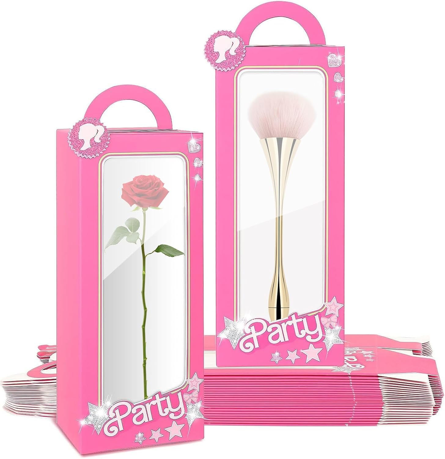 SINGOMON 36PCS Pink Paper Boxes Party Favor Boxes Hot Pink Gift Boxes ...