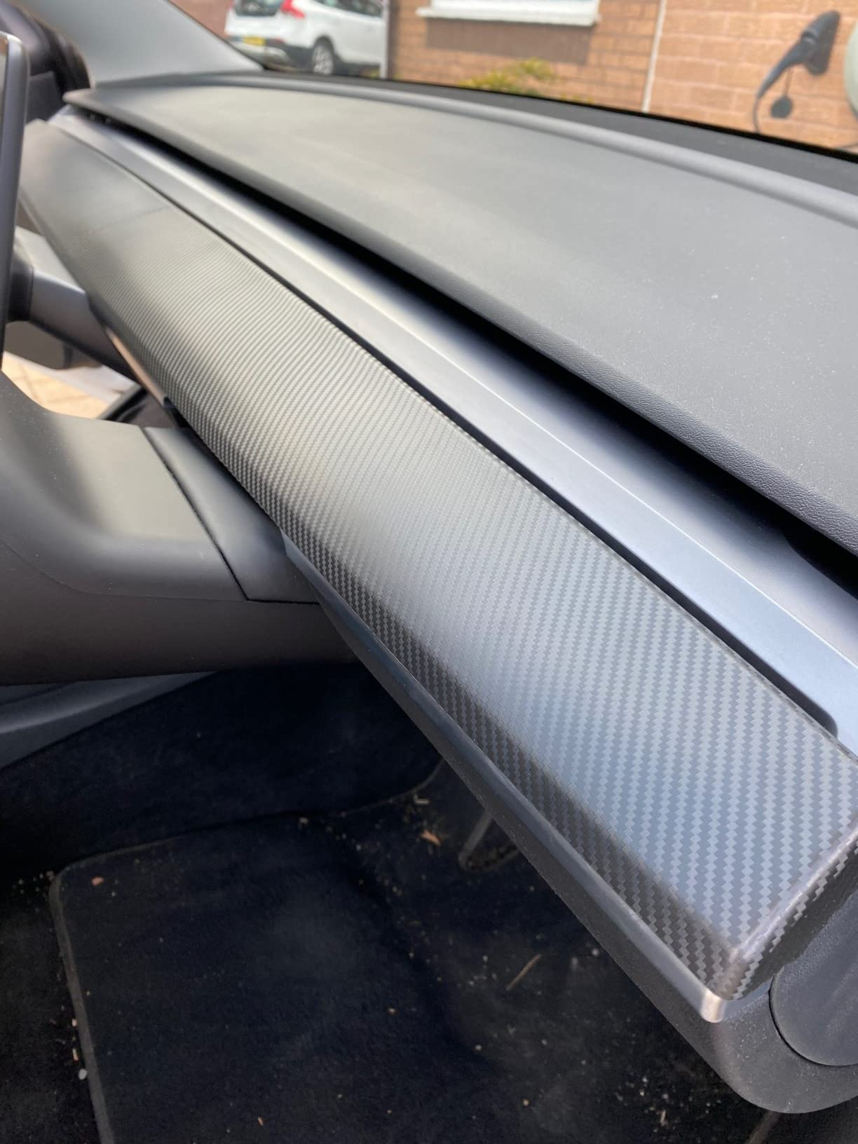 ThinsGo Tesla Model 3 Model Y Dash Wrap Door Trim Cover Dashboard Cover ...