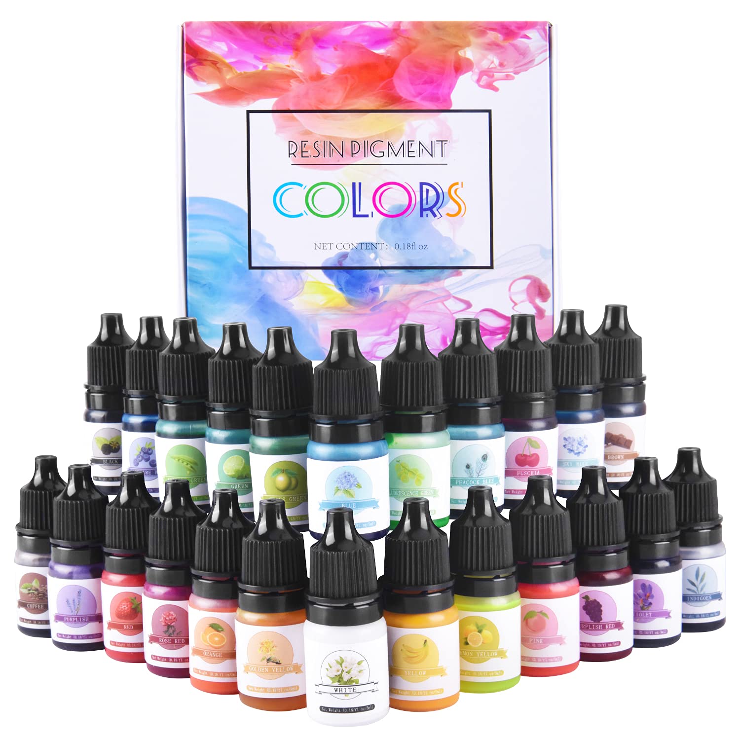 Buy Alcohol Ink Set-24 Vibrant Colors Alcohol Ink,High Concentrated ...