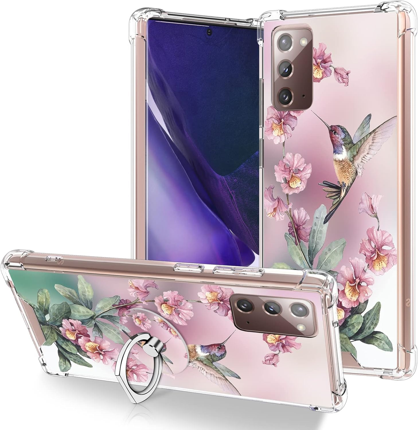 Amazon.com: OOK Clear Case Compatible with Samsung Galaxy Note 20, Pink ...