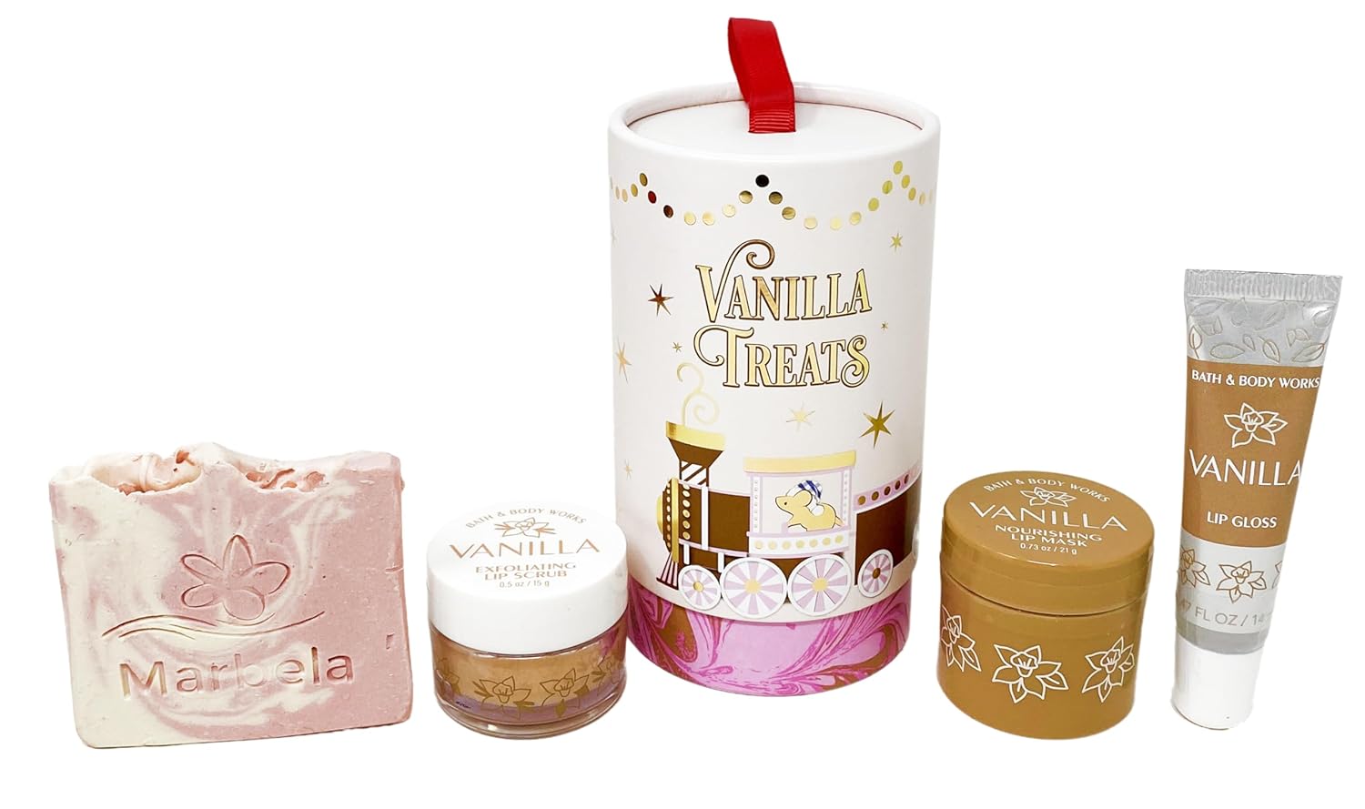 Amazon.com: Bath & Body Works Vanilla Mini Gift Set - Lip Scrub, Mask ...