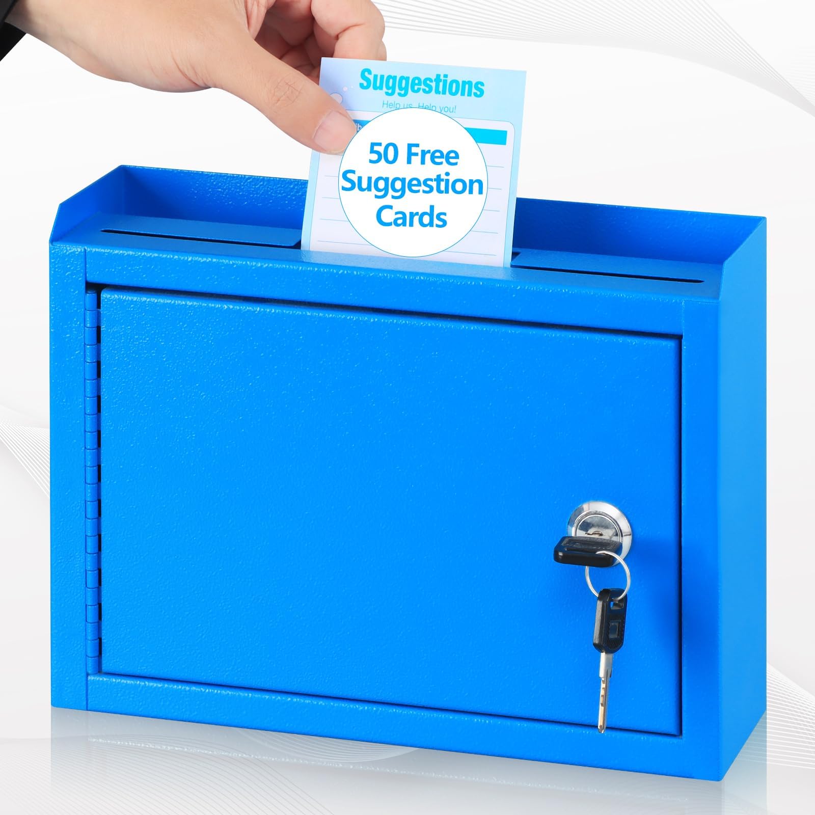 Amazon.com: Yaocom Metal Donation Box Collection Box Safe Suggestion ...