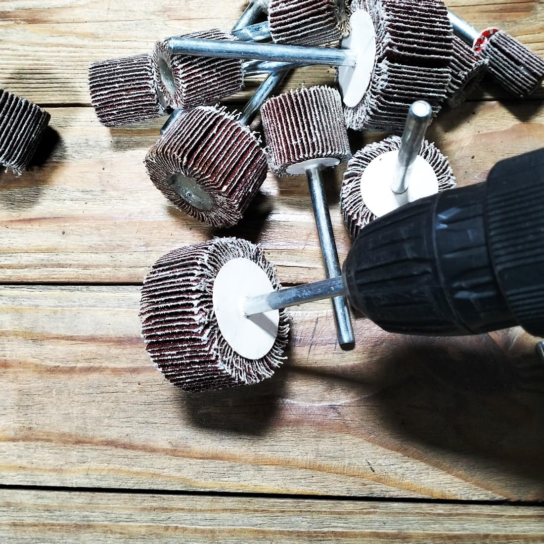 Snapklik.com : JUNLIXN 14 Pcs 90mm Extra Long Flap Wheels Sander ...