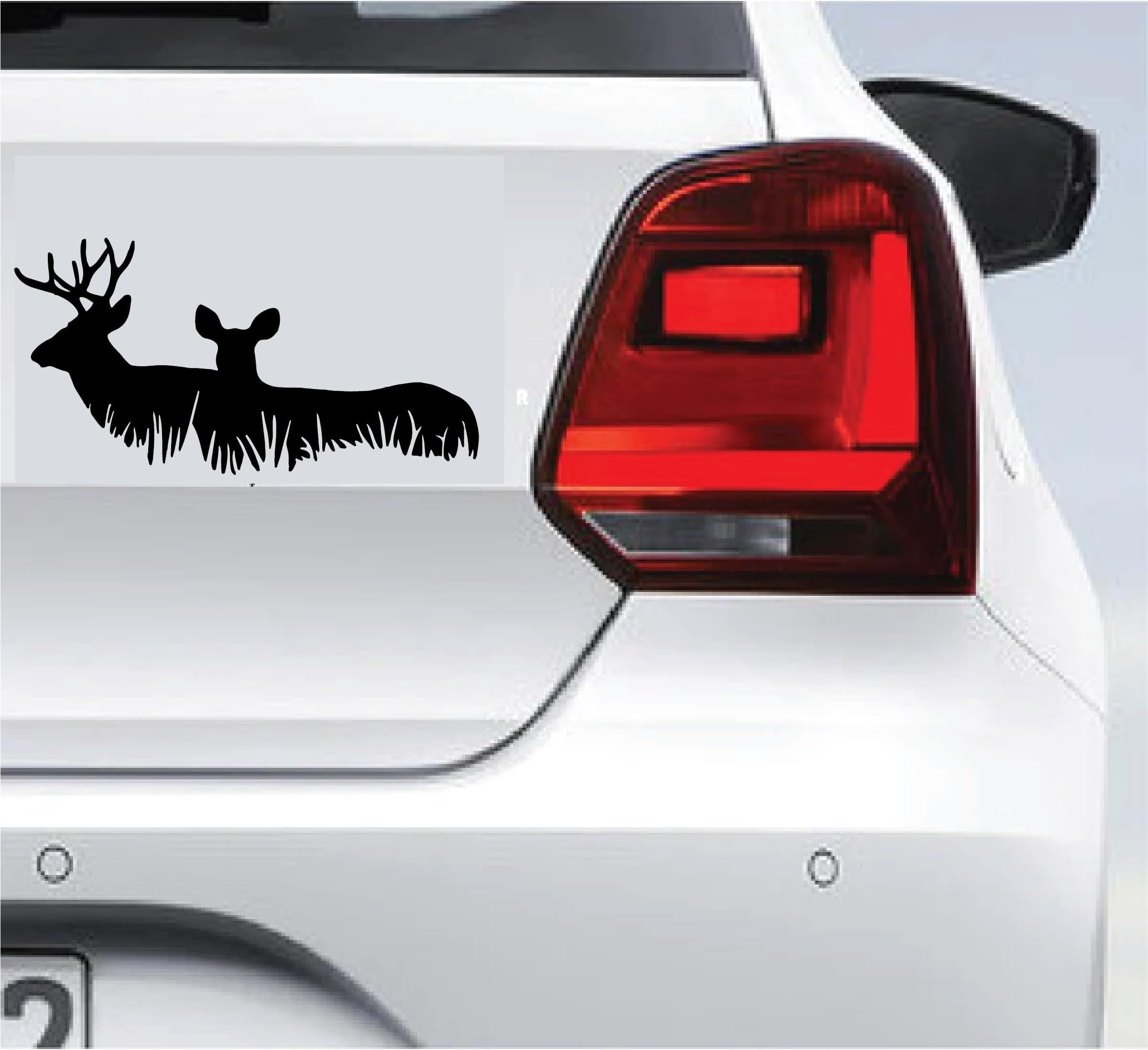 Wild Animal Deer Car Stickers Exterior Window Sides Sticker Vinyl Decal ...