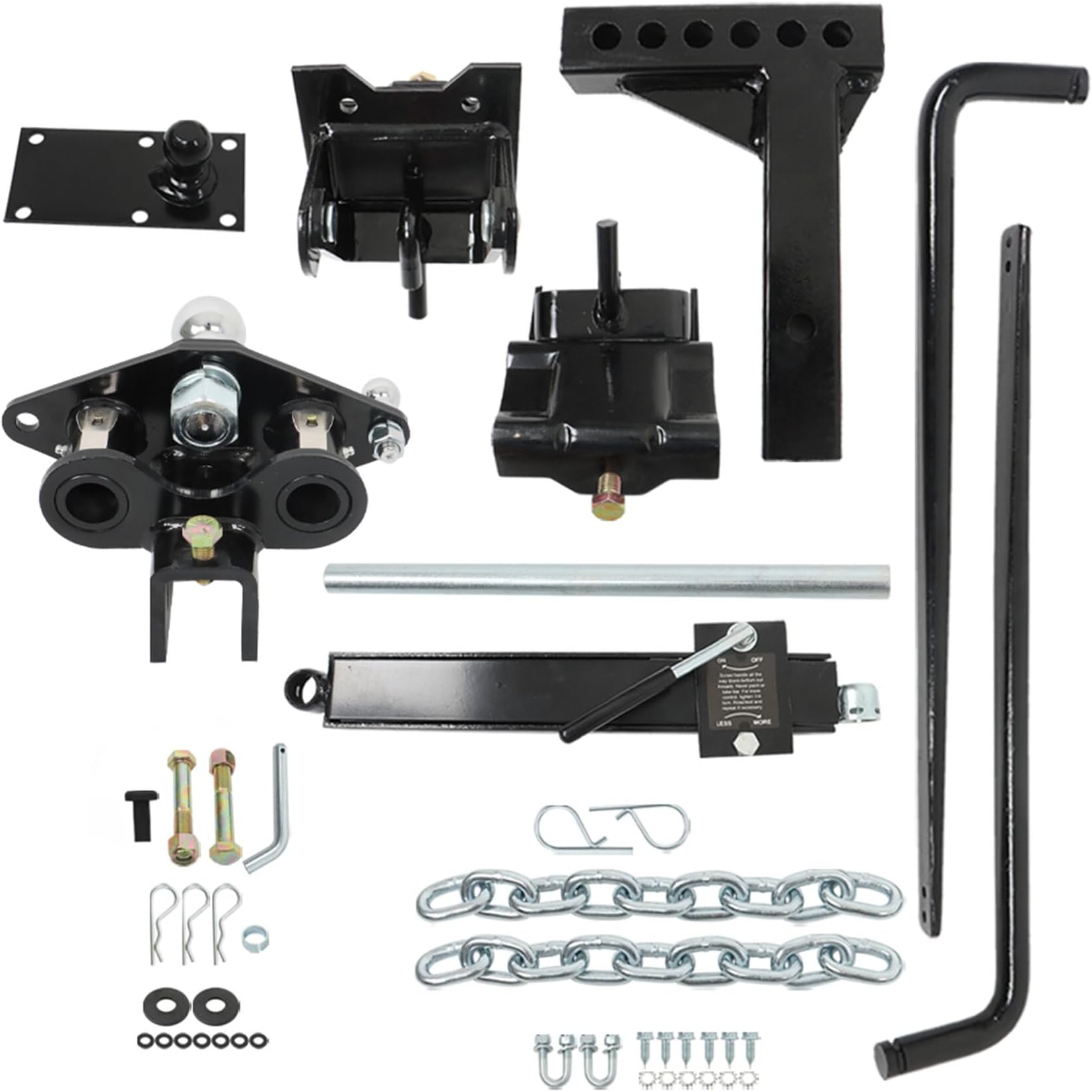 Amazon.com: WFLNHB 1000 lbs Weight Distribution Hitch Kit with Sway ...
