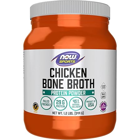 Amazon.com: NOW Sports Nutrition, Beef Bone Broth Powder made with ...