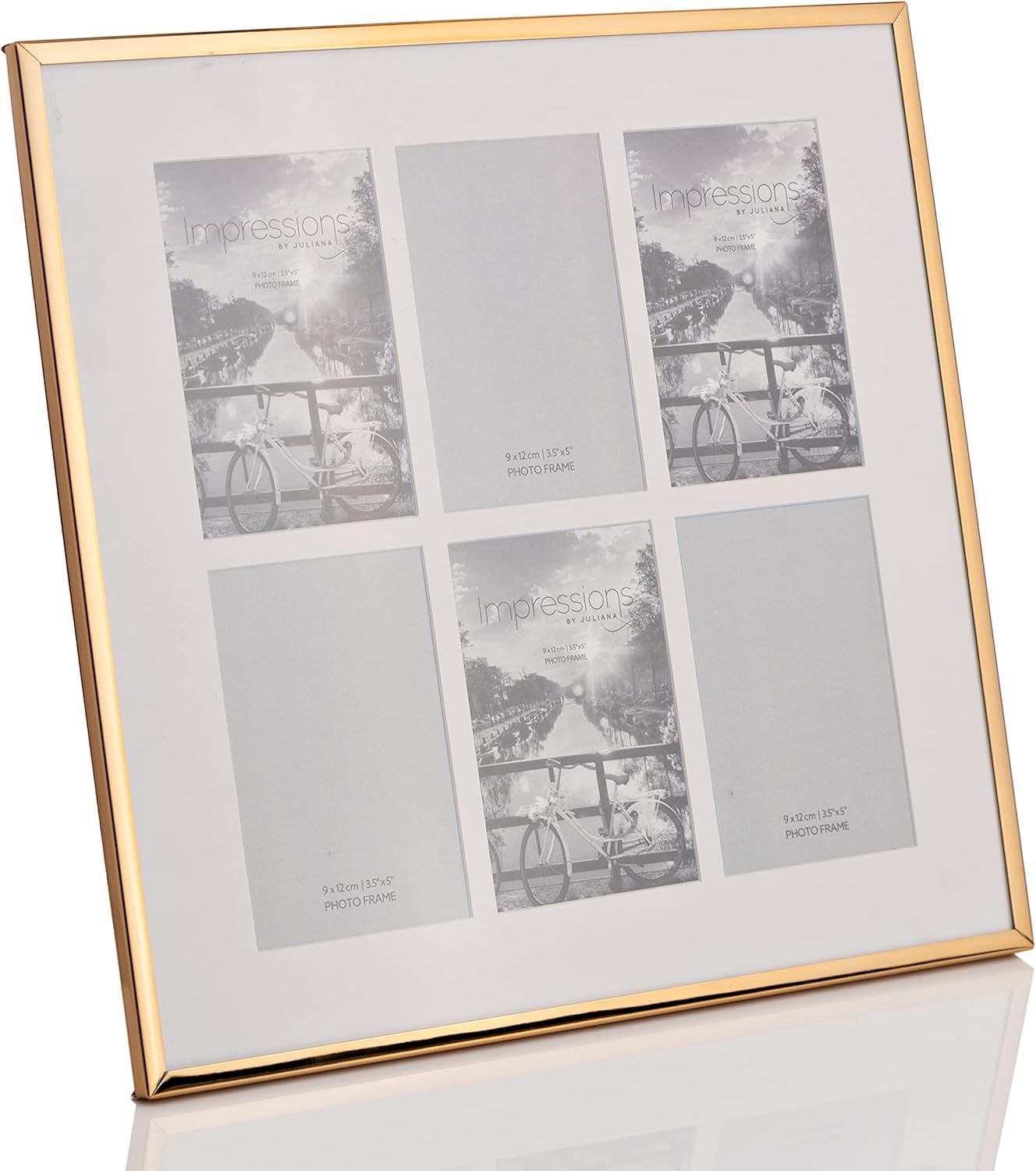 Widdop Gold Multi Aperture Photo Picture Frame - 6 Apertures ...