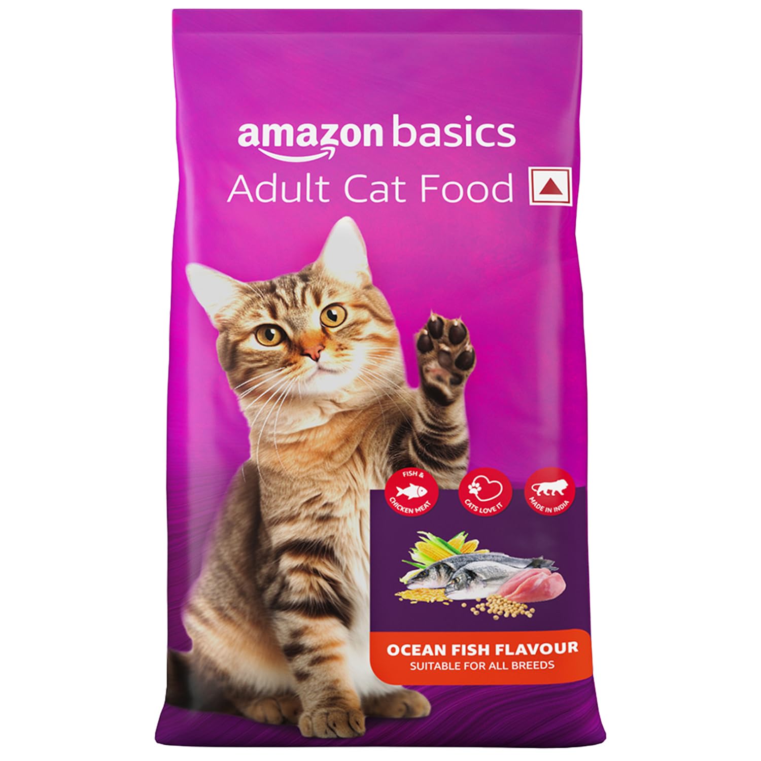 Amazon Basics Dry Cat Food | 7 Kg | Ocean Fish | with Real Chicken Meat ...