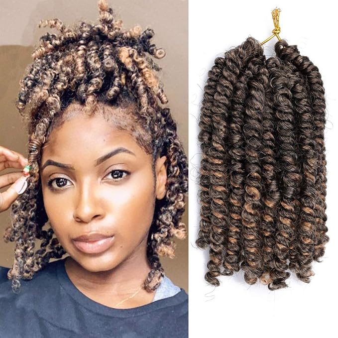 Amazon.com : Liyate 5 Packs Bob Spring Twist 6 Inch Pre-Twisted Short ...