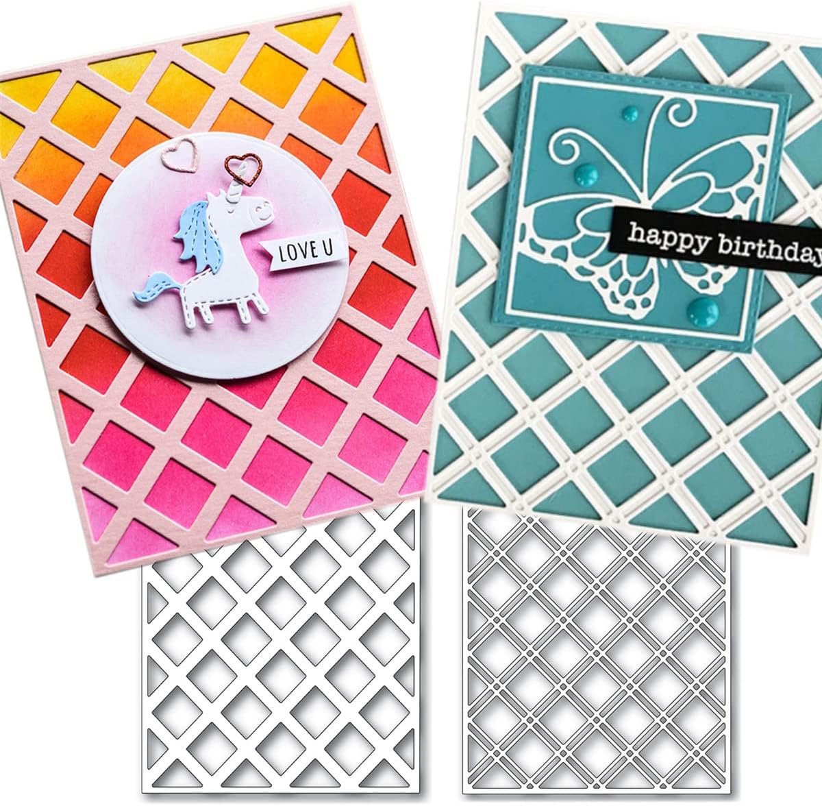Amazon.com : Metal Five-Pointed Star Background Die Cuts, Starry Sky ...