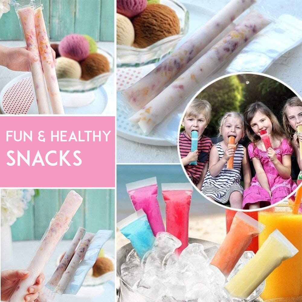 Ziploc Ice Candy 20pcs Disposable Ice Popsicle Mold Bag BPA Free
