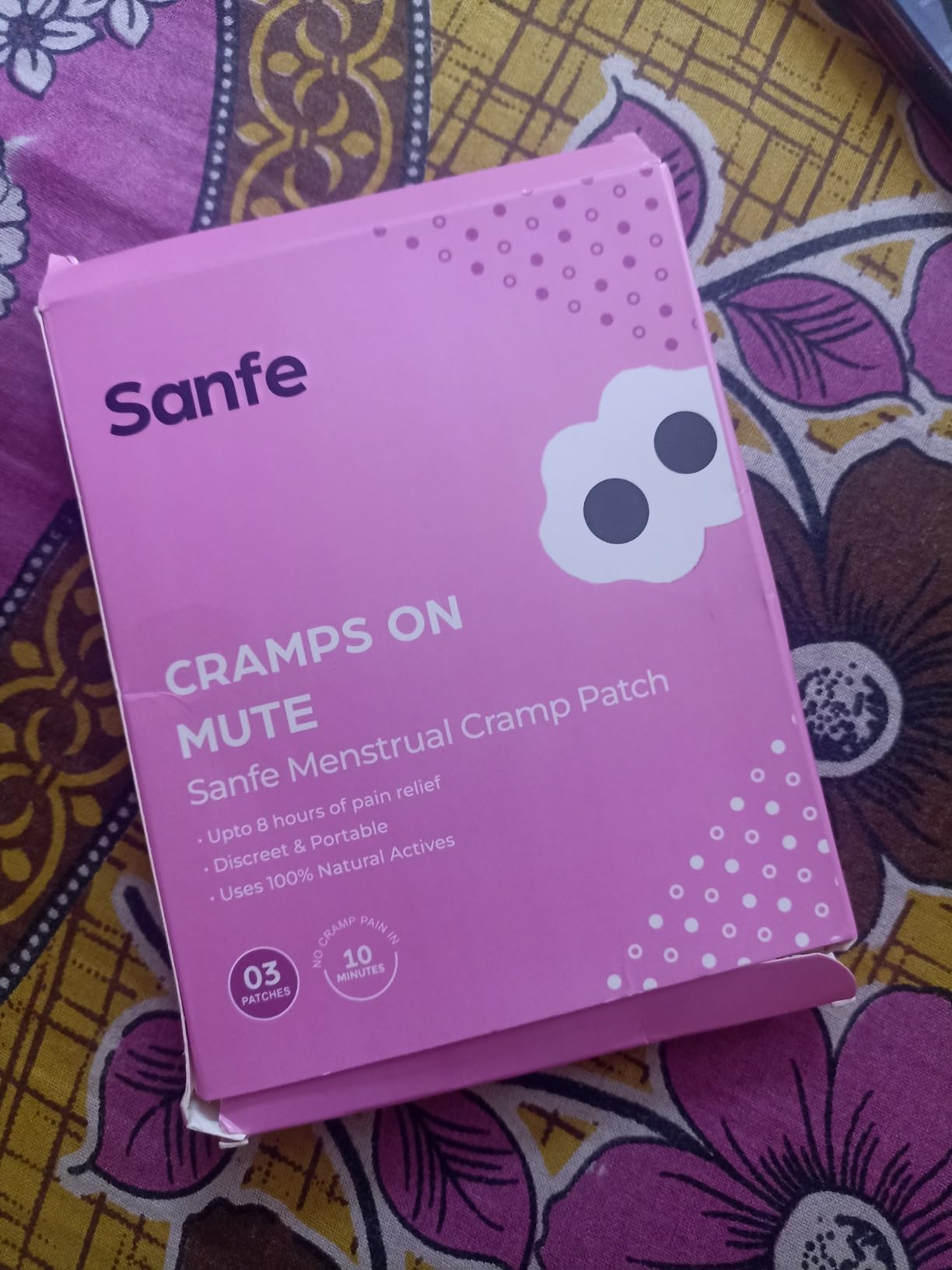 Sanfe Menstrual Cramp Patch | Upto 8 hr pain relief | Instant, 100% ...