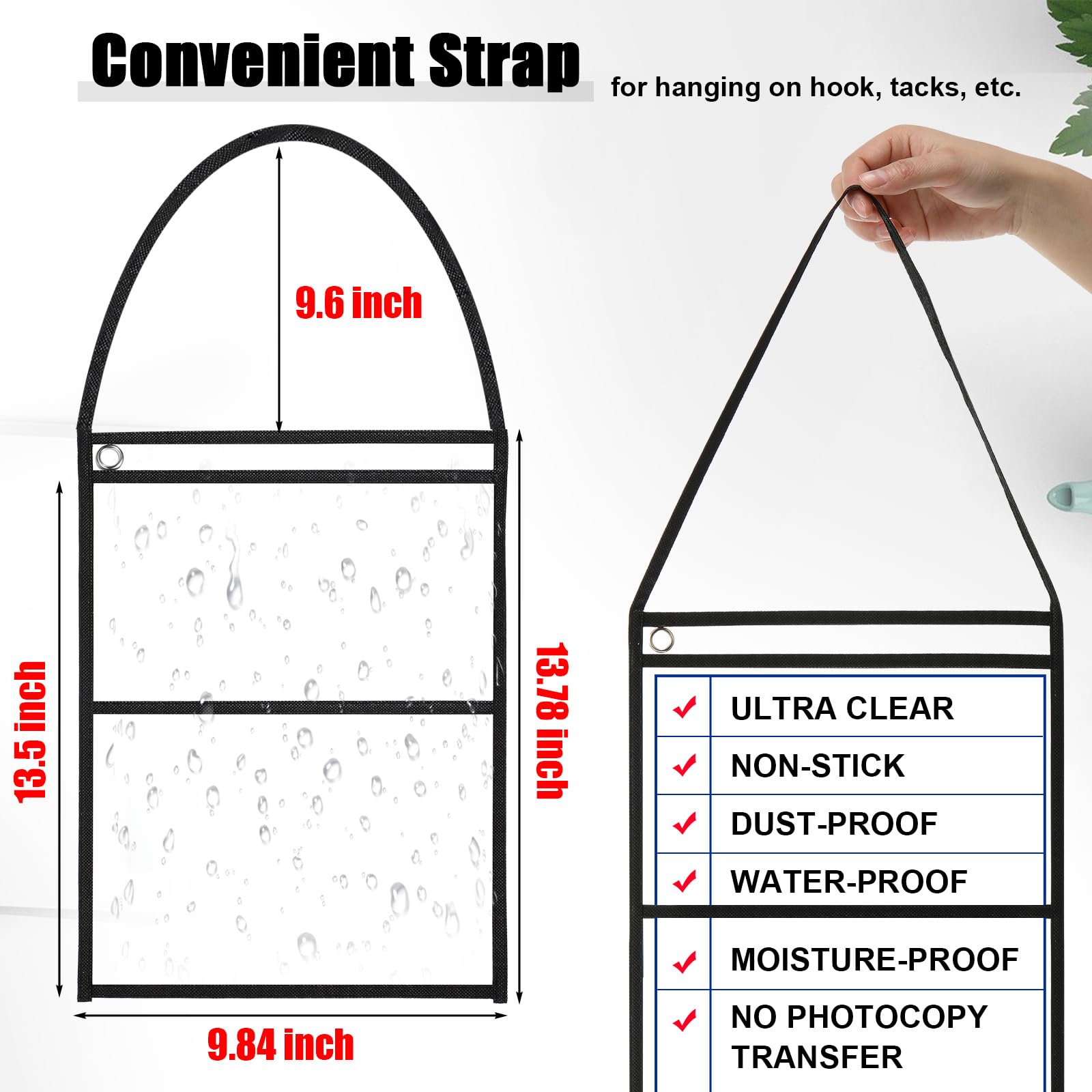 Snapklik.com : Epakh 30 Pack Shop Ticket Holders 9 X 12 Inch Work Order ...