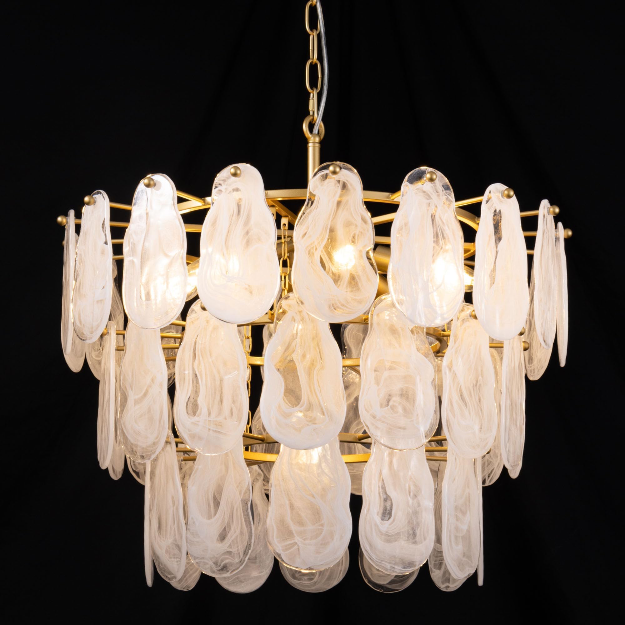 Hudson Valley Lighting Labra - 6 Light Chandelier-Vintage Gold Leaf ...
