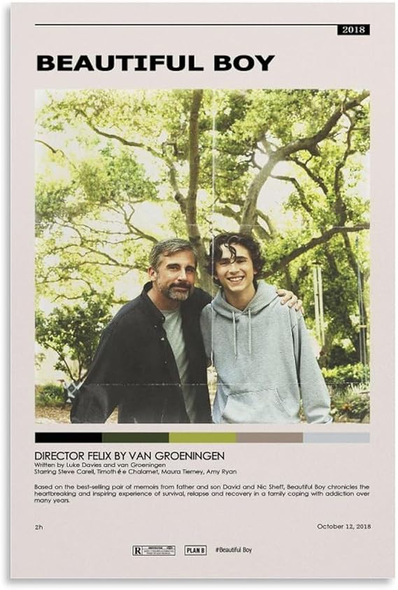 Amazon.com: Beautiful Boy Movie Poster Minimalist Classic Movie Canvas ...