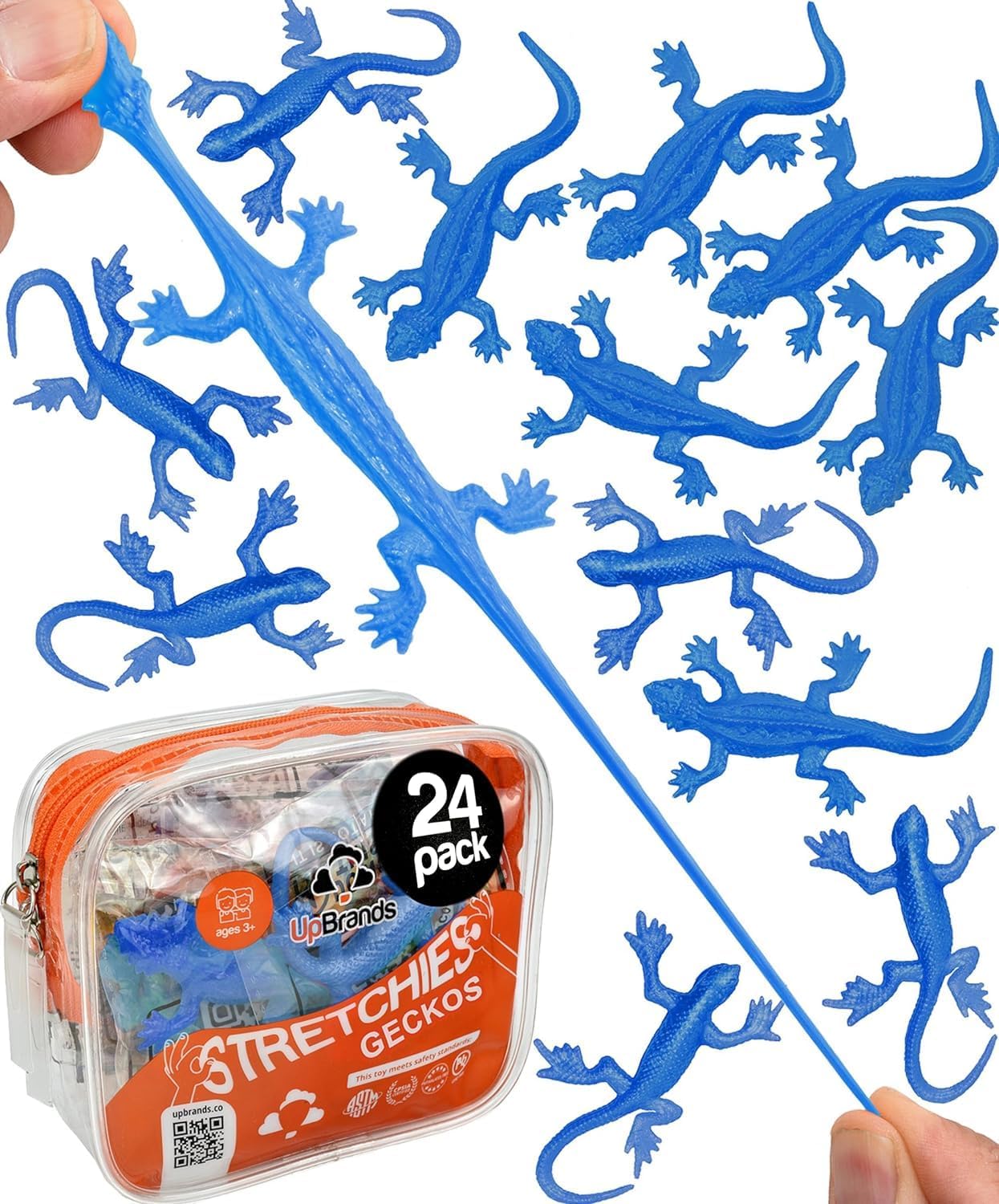 Amazon.com: UpBrands 24 Pack BLUE Super Stretchy Lizard Toys - Cool ...