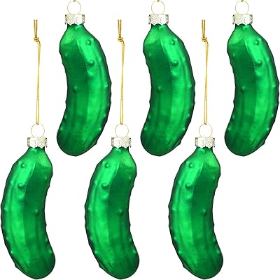 Amazon.com: German Christmas Pickle Ornament Tradition Decor - Green ...