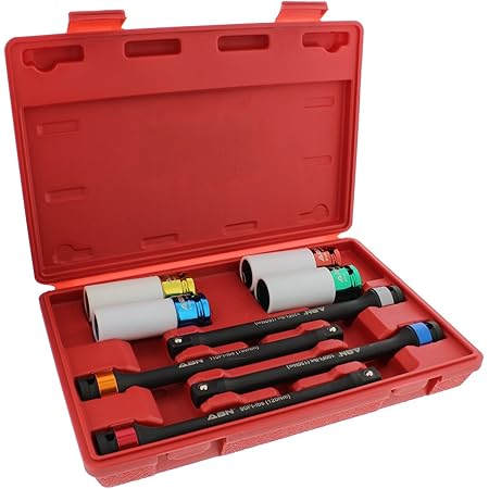 Powerbuilt 8 Piece Torque Limiting Extension Bar and Socket Set with ...