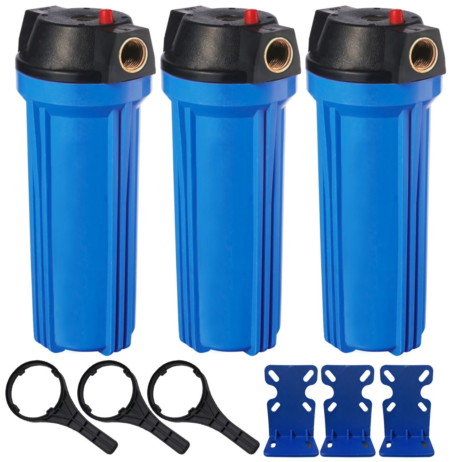 Snapklik.com : Geekpure 10-Inch Whole House Slim Water Filter Housing ...