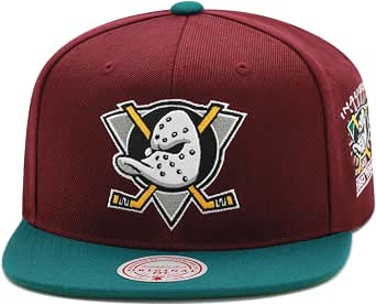Amazon.com: Mitchell & Ness Anaheim Mighty Ducks NHL 2 Tone Side Patch ...