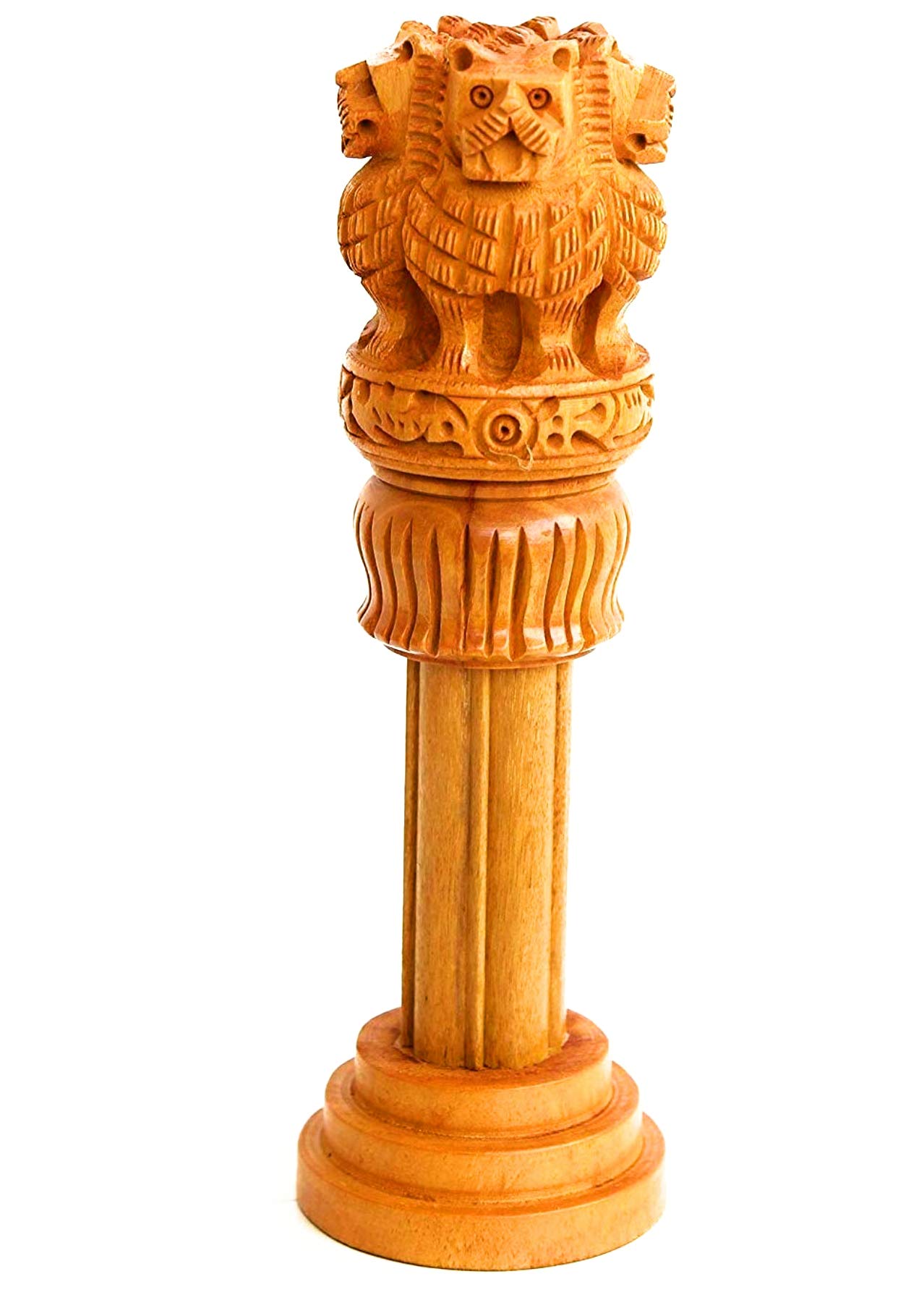 Santarms Wooden Ashoka Piller 8 Inch Ashoka Stambh Ashoka Pillar ...