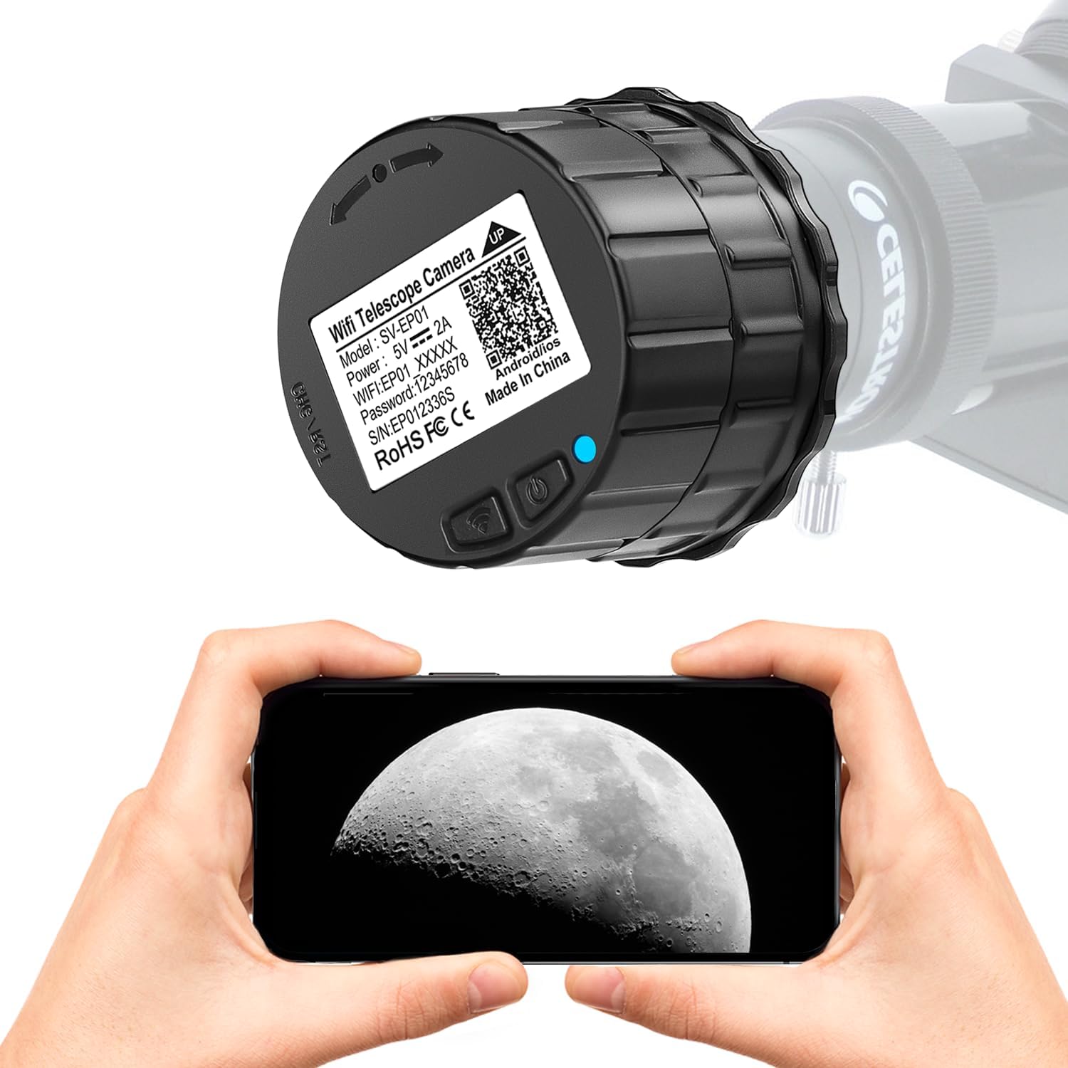 Amazon.com : WiFi Electronic Eyepiece,Telescope and Microscope ...