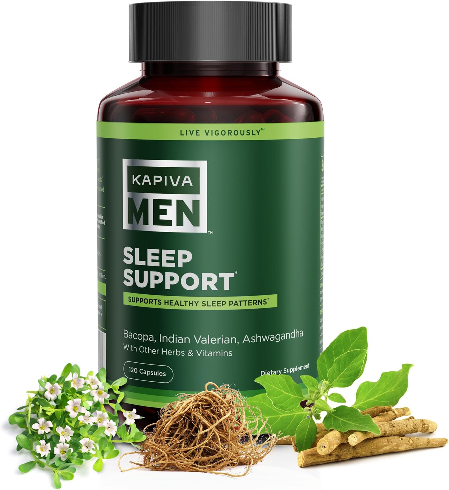 Amazon.com: KAPIVA MEN Sleep Support Supplement with Bacopa, Valerian ...