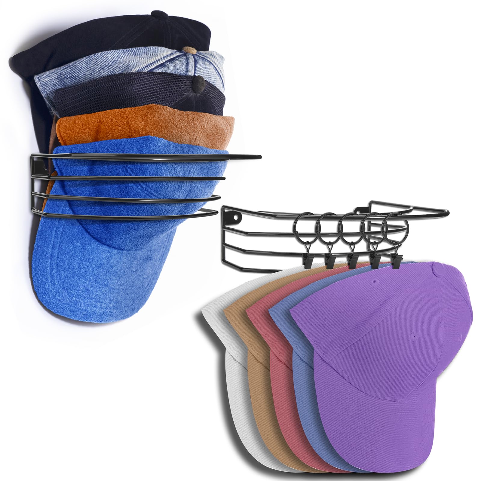 Amazon.com: ZOUTOG Hat Holder, Cap Organizer for Baseball Caps, 2 Pack ...