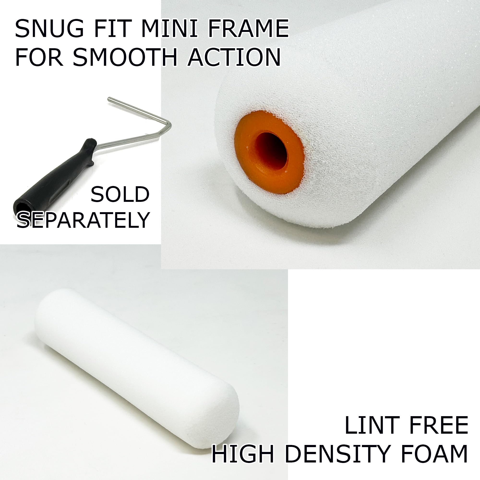 Snapklik.com : Allgala Foam Paint Roller, 576 Case Pack 4 Inch Shedless ...