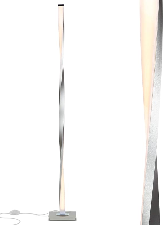 Brightech Helix LED Bright Floor Lamp for Living Rooms & Bedrooms, 48 ...