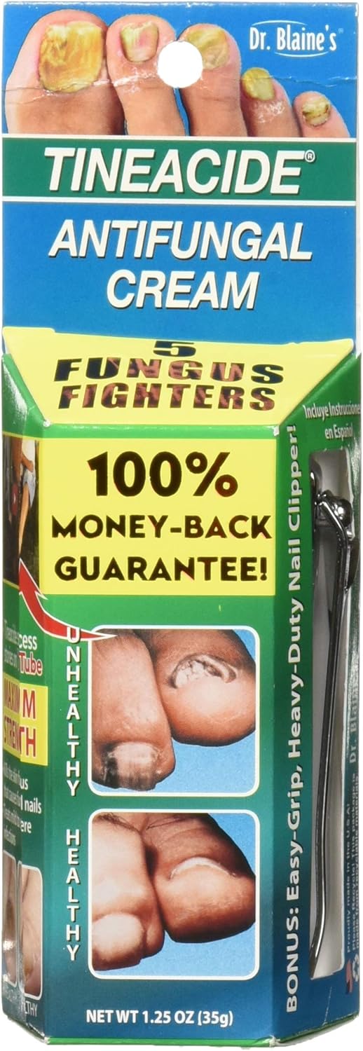 Amazon.com: Dr. Blaine's Tineacide Antifungal Cream, 1.25 Ounce ...