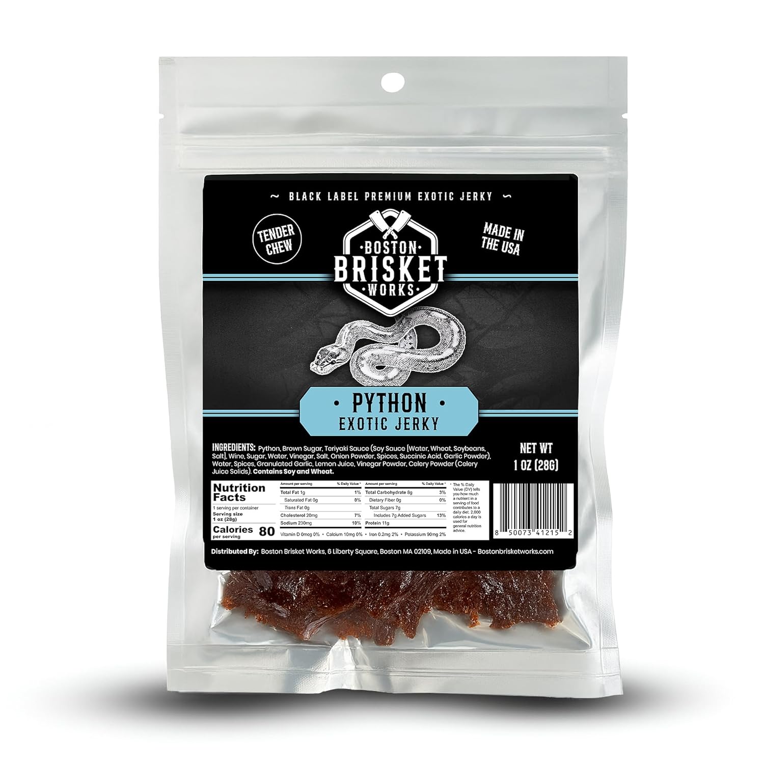 Amazon.com: Python Jerky – 1.5 oz Bag – 100% Real Python Meat | Exotic ...