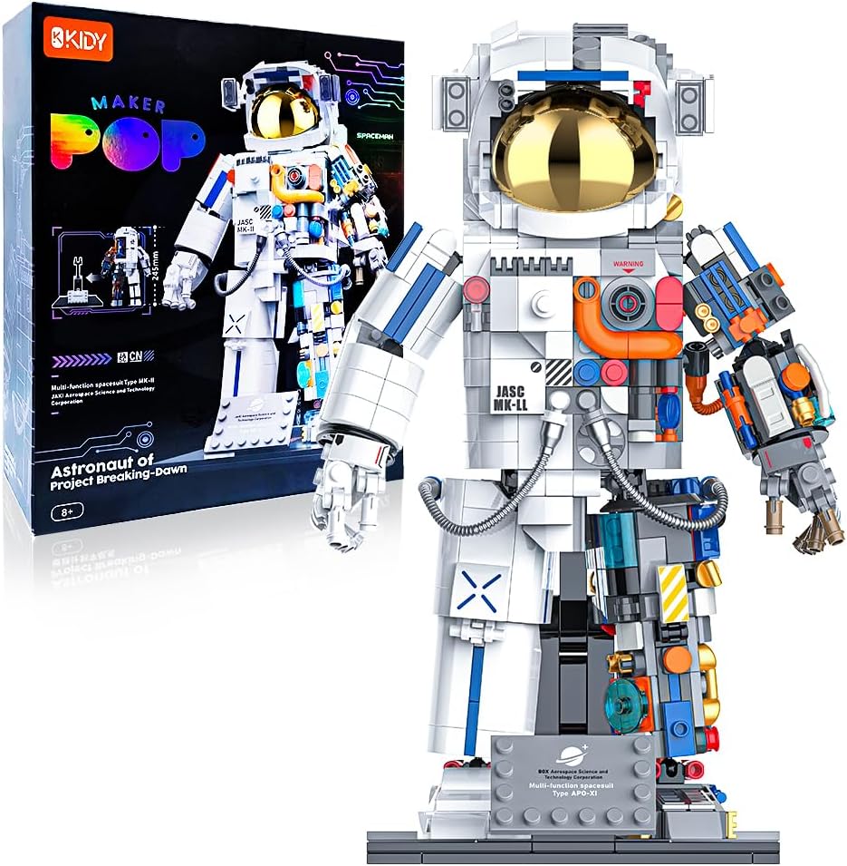 OKKIDY Space Astronaut Building Blocks Sets - 896 PCS Space Toys for ...