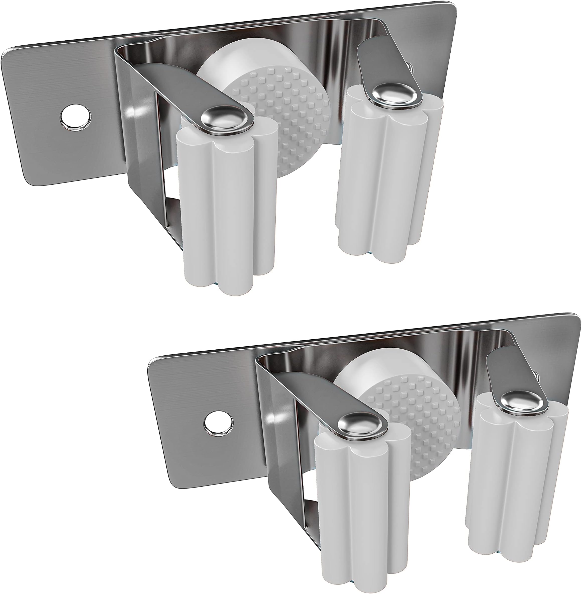 Amazon.com: Broom Holder Wall Mount 10 Pack Heavy Duty Metal Mop ...